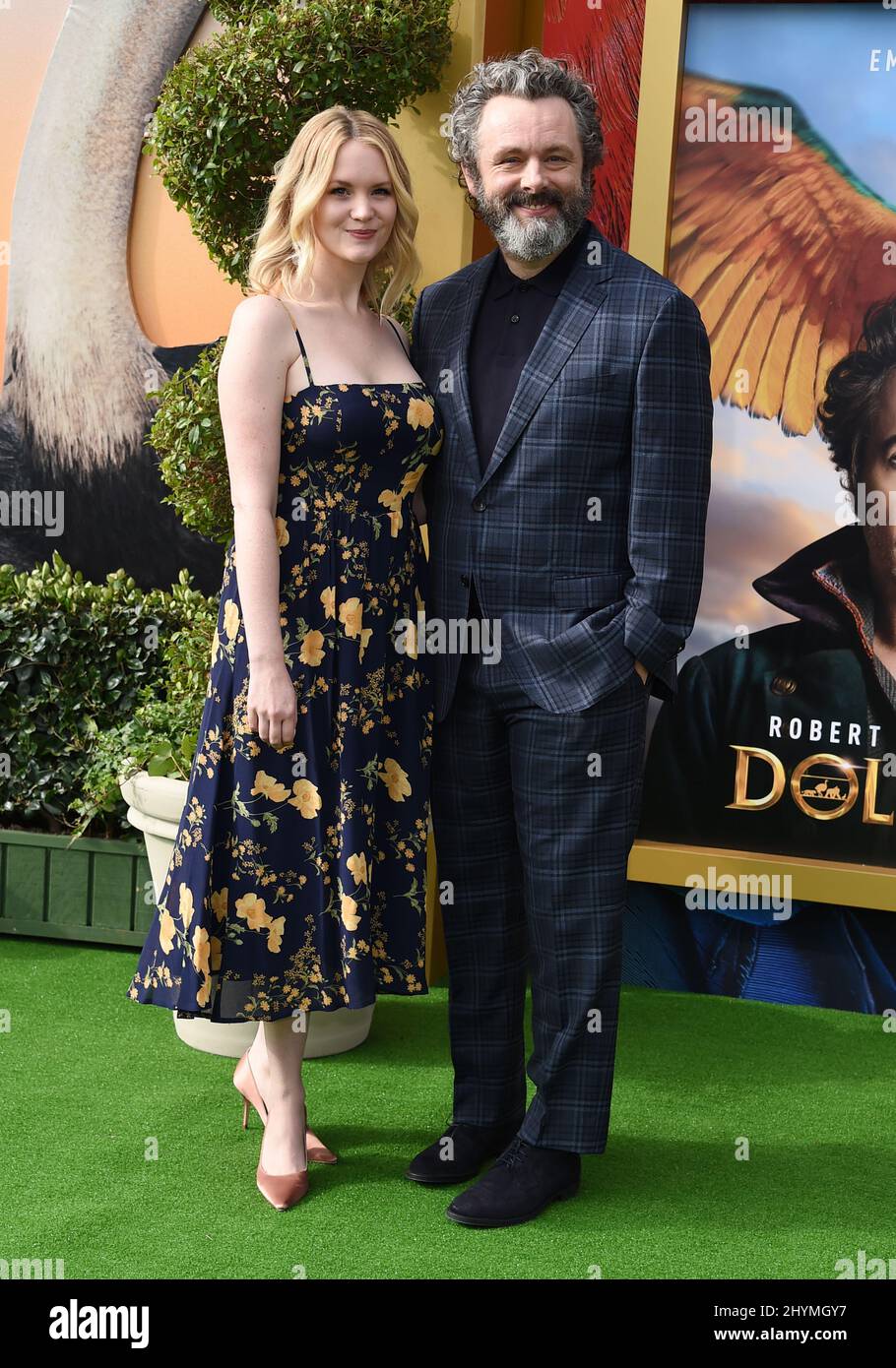 Michael Sheen and Anna Lundberg at the "Dolittle" Los Angeles premiere ...