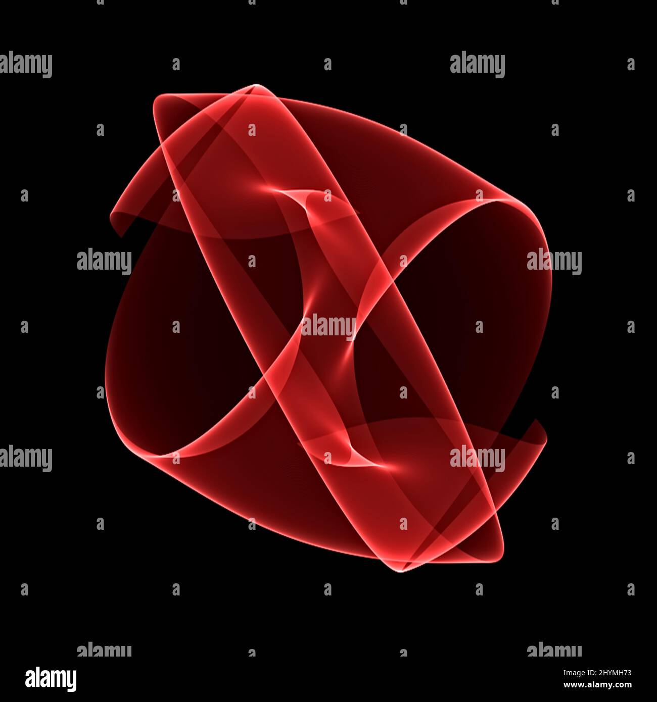 Abstract red waves wallpaper design isolated on a black background ...