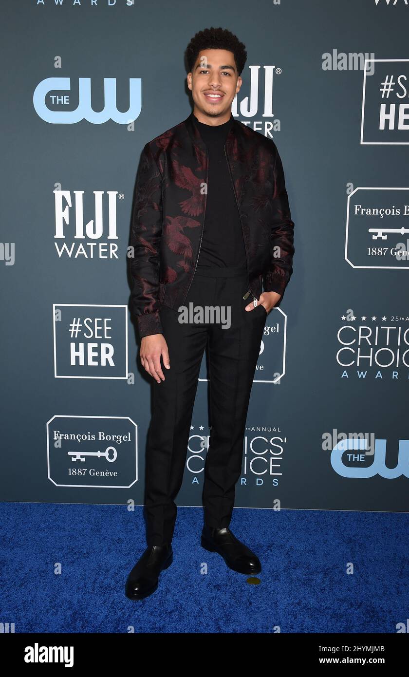 Marcus Scribner at the 25th Annual Critics' Choice Awards held at ...