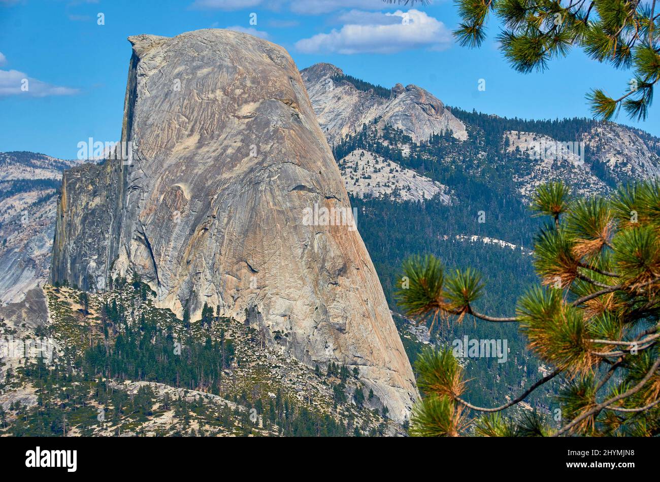 Half Dome, granite monolith, USA, California, Yosemite National Park ...
