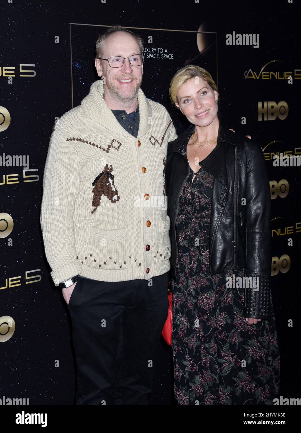 Matt Walsh and Morgan Walsh at HBO's "Avenue 5" Los Angeles Premiere ...