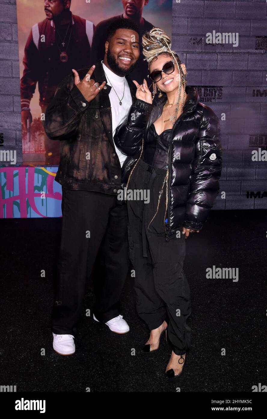 Khalid and Quin at the "Bad Boys For Life" Los Angeles premiere held at ...