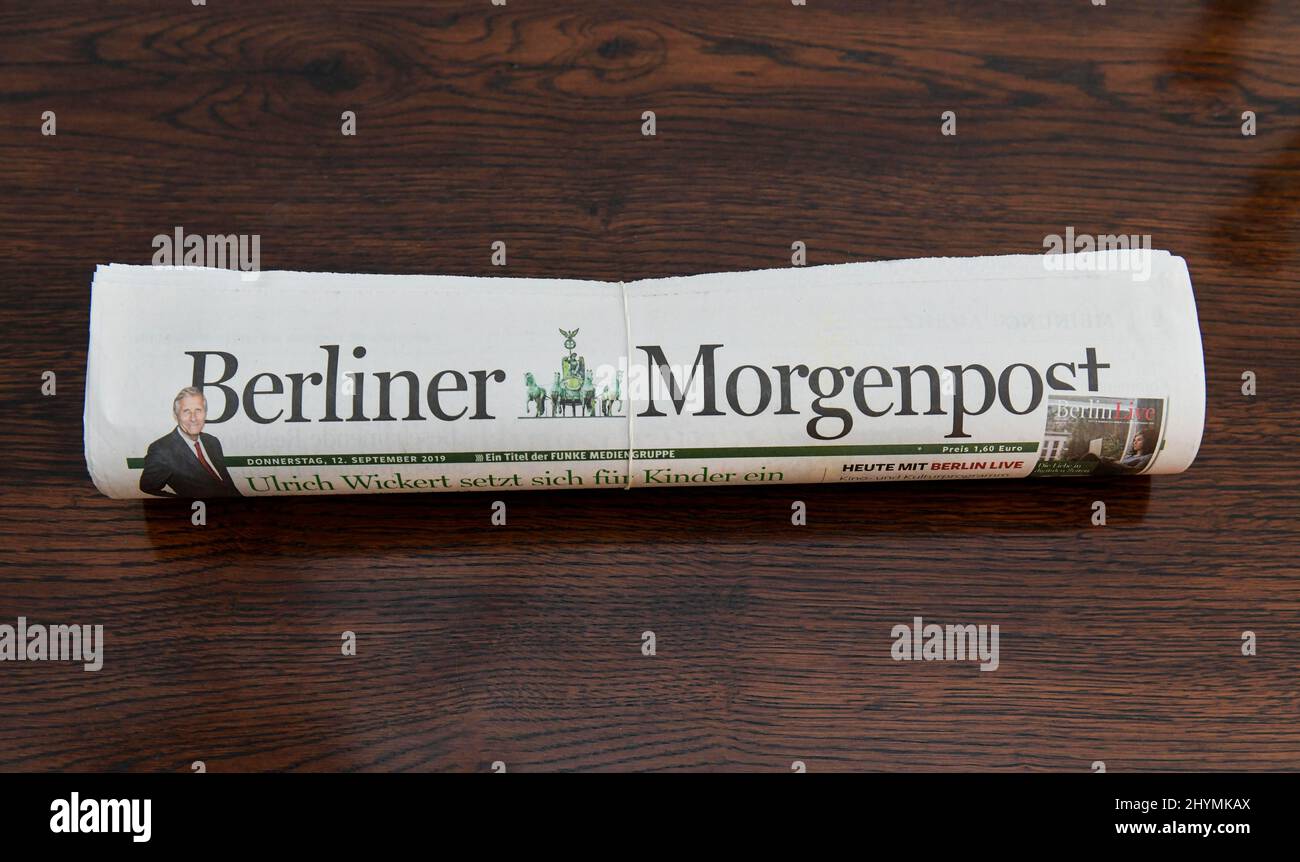 Daily newspaper Berliner Morgenpost Stock Photo - Alamy