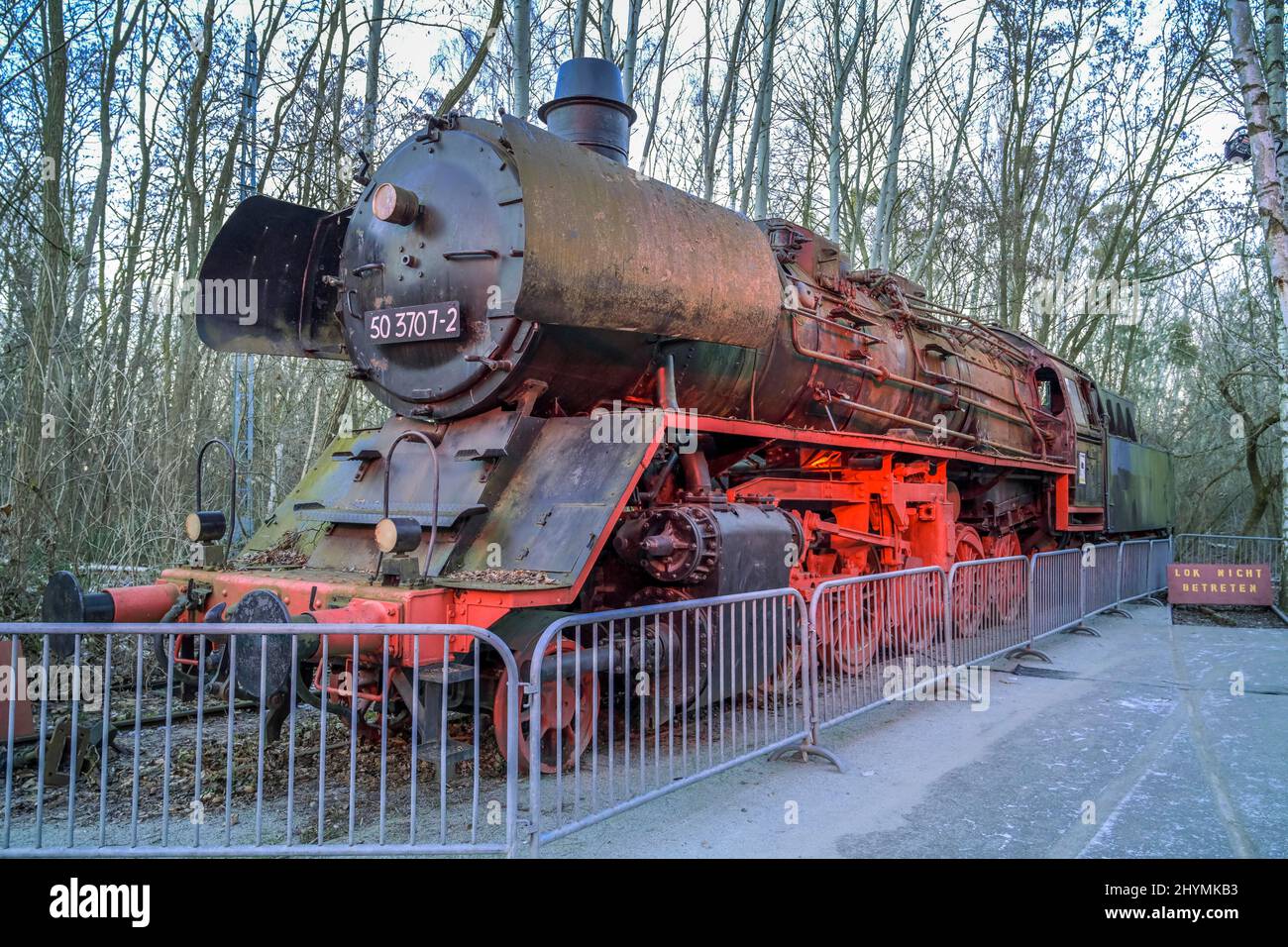 Discarded locomotive class 50, Schoeneberger Suedgelaende nature Park ...