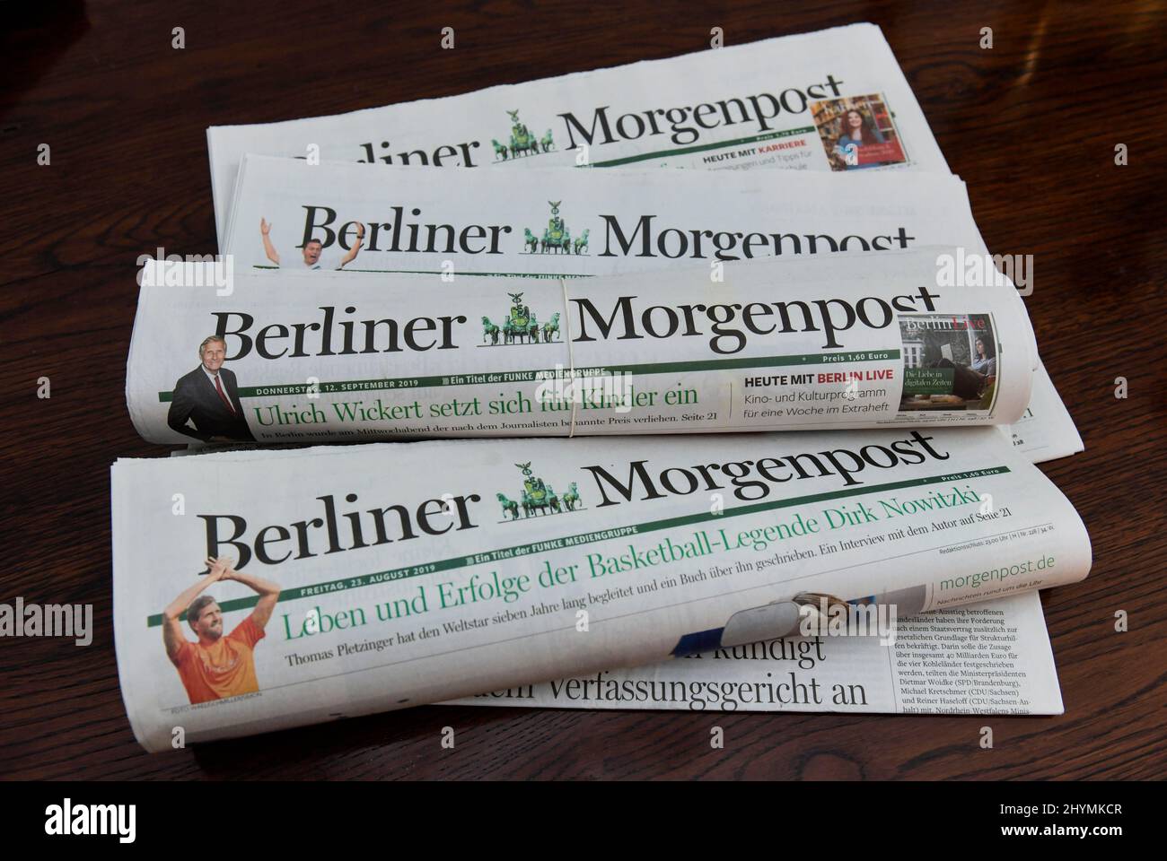 Daily newspaper Berliner Morgenpost Stock Photo - Alamy