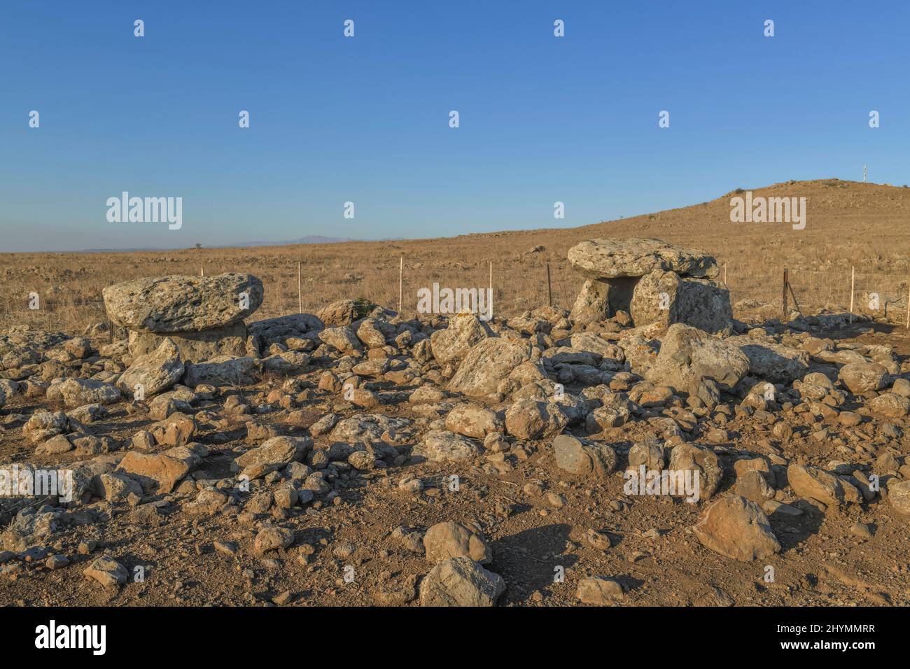 Stone Age Tomb at Gamla, Golan, Israel Stock Photo - Alamy