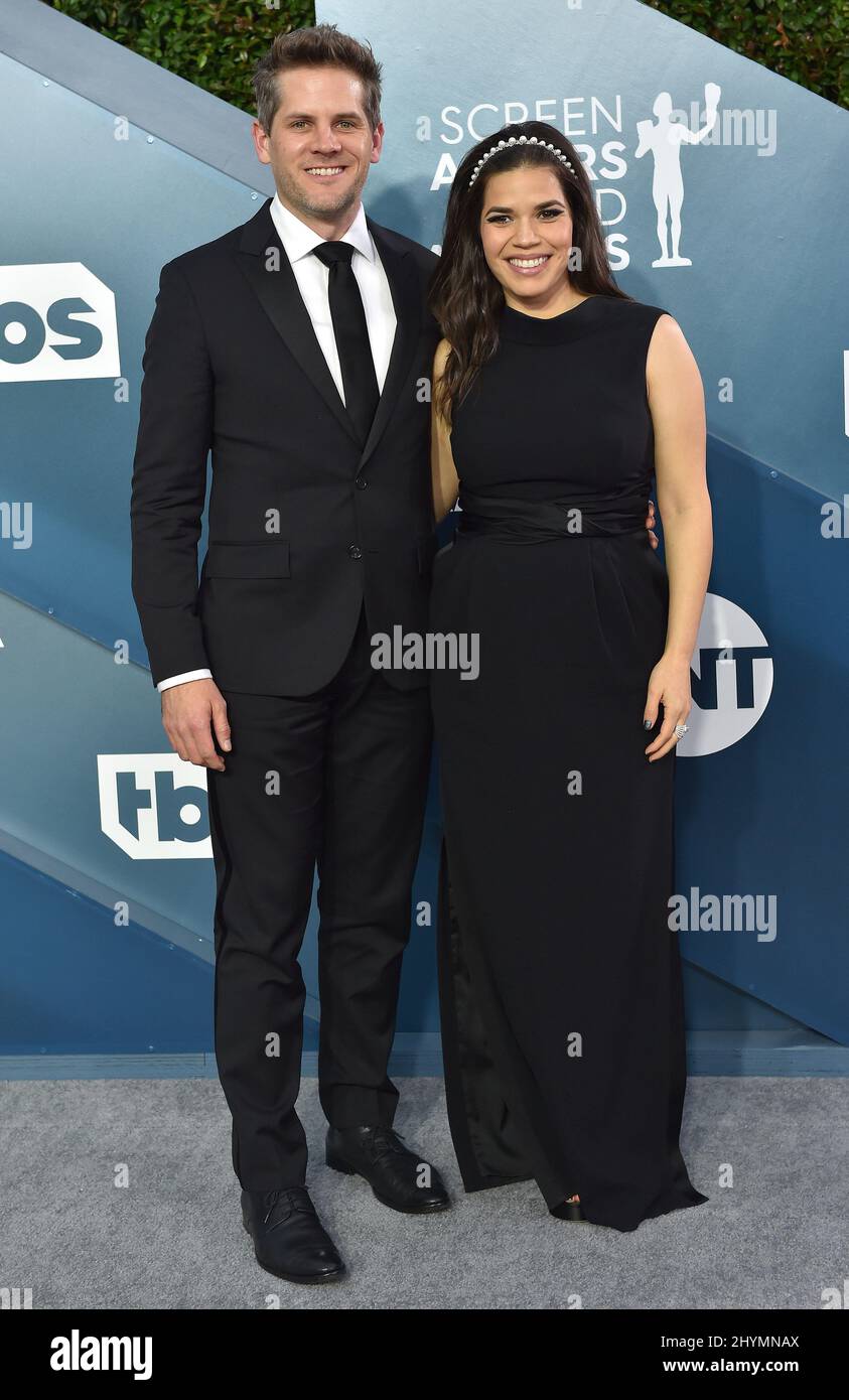 America Ferrera and Ryan Piers Williams at the 26th Annual Screen ...