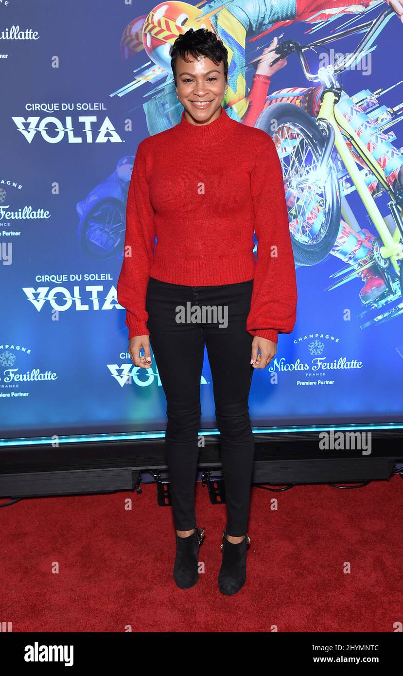 Carly Hughes at Cirque du Soleil's VOLTA Los Angeles premiere held at ...