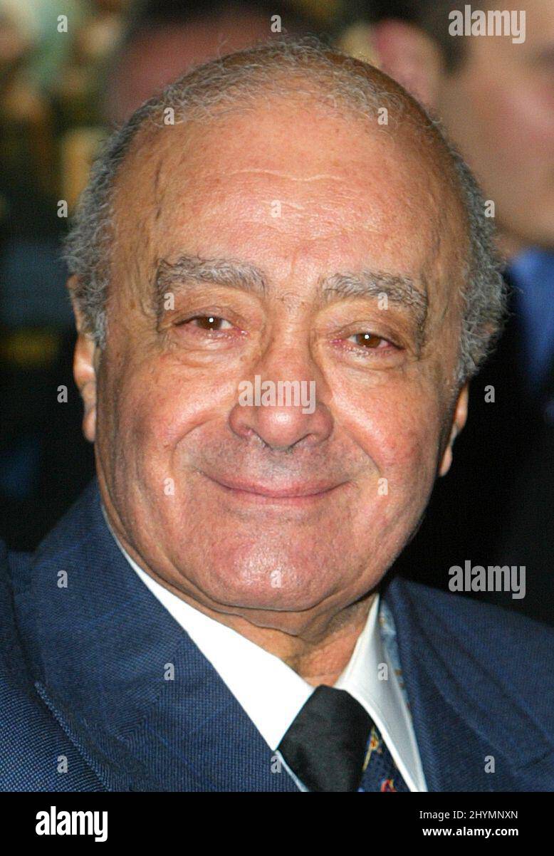 MOHAMED AL FAYED ATTENDS THE ”PETER PAN' FILM PREMIERE IN LONDON ...