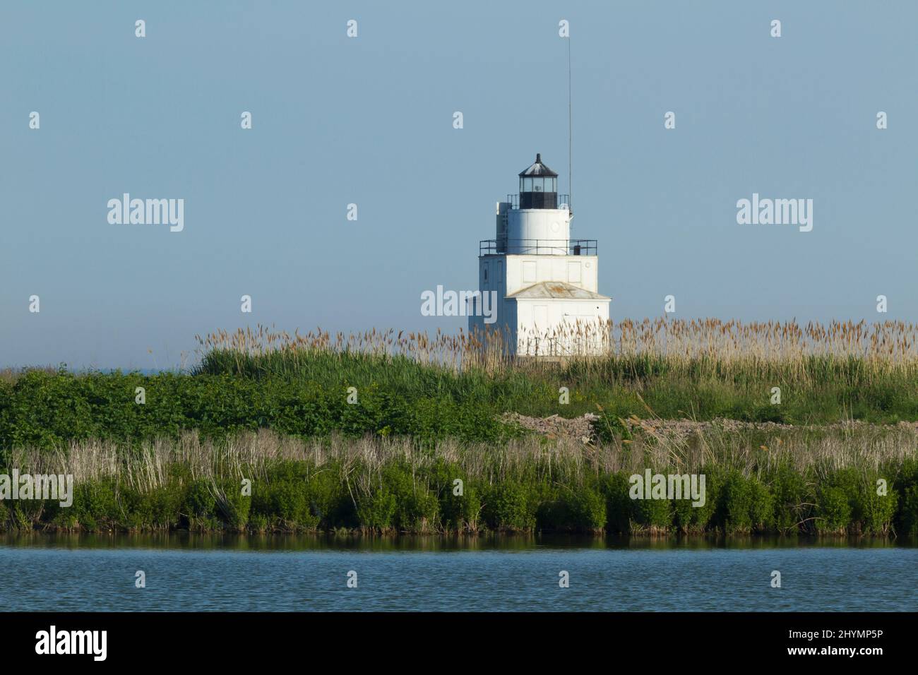 Manitowoc Breakwater Lighthouse Along Lake Michigan Stock Photo - Alamy