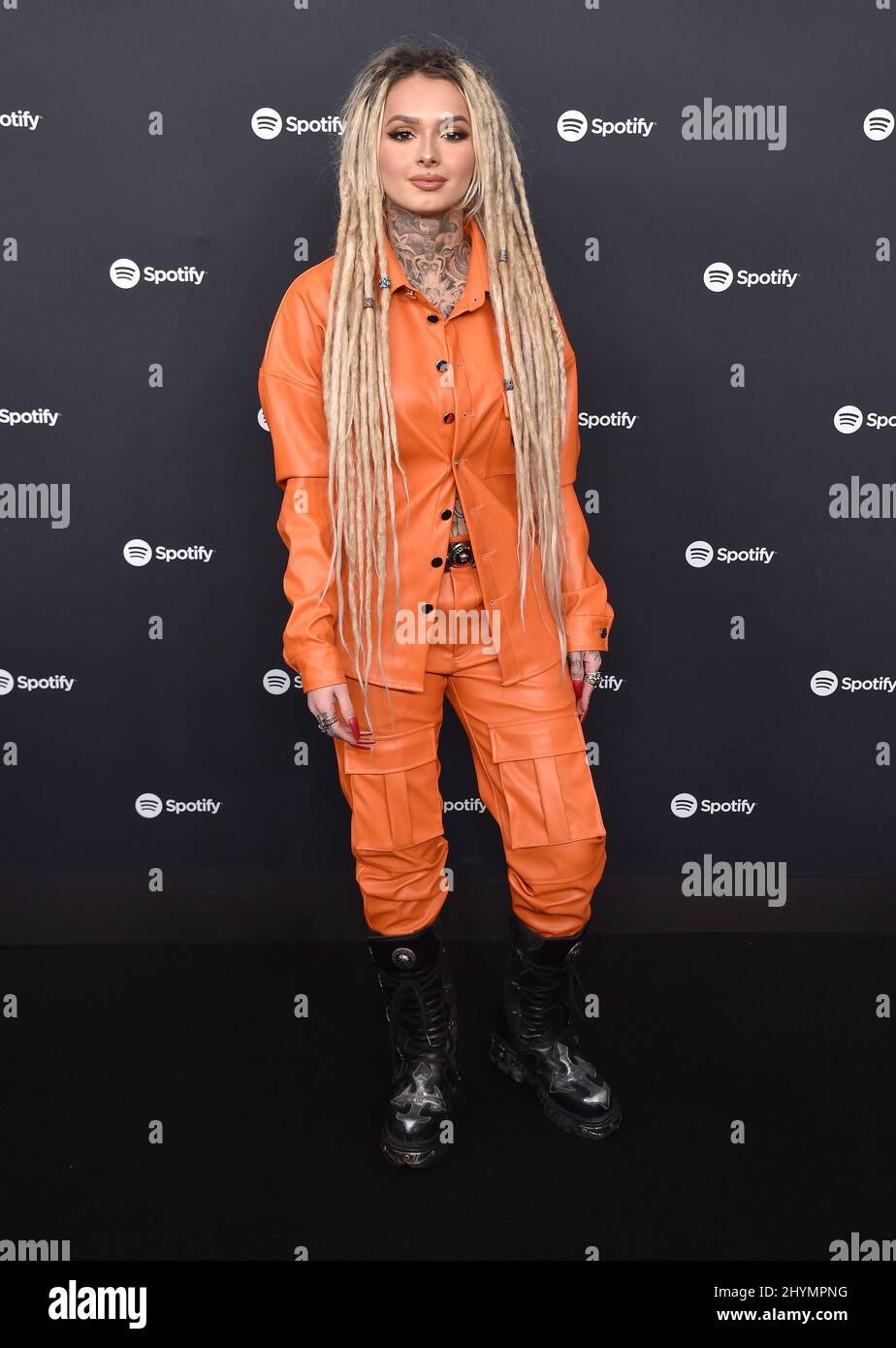 Zhavia Ward arriving to the Spotify Best New Artist 2020 Party at The ...