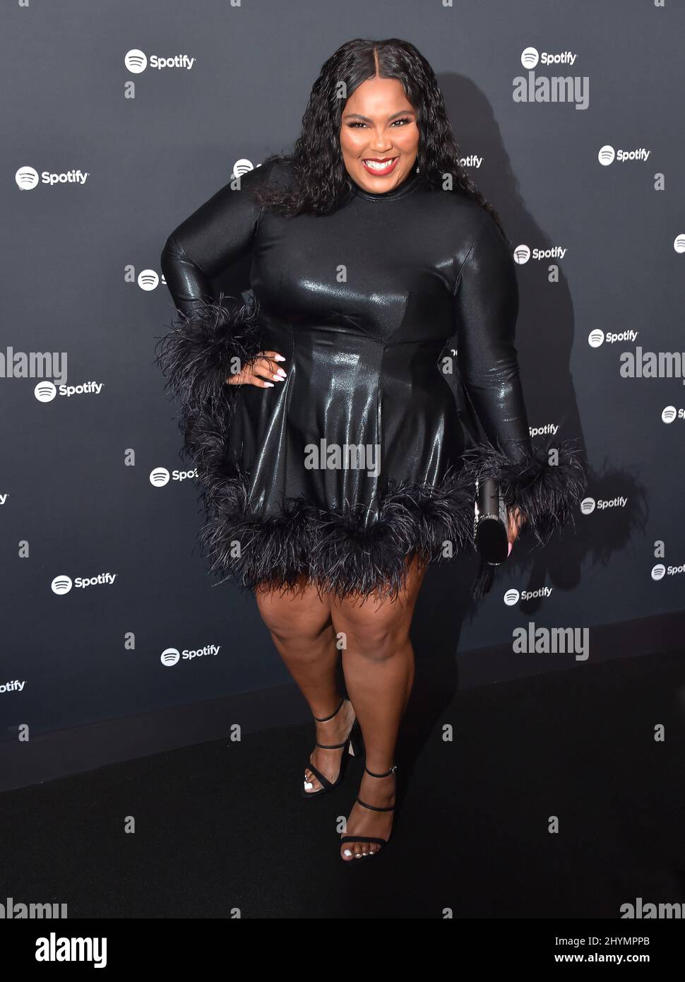 Lizzo arriving to the Spotify Best New Artist 2020 Party at The Lot on ...