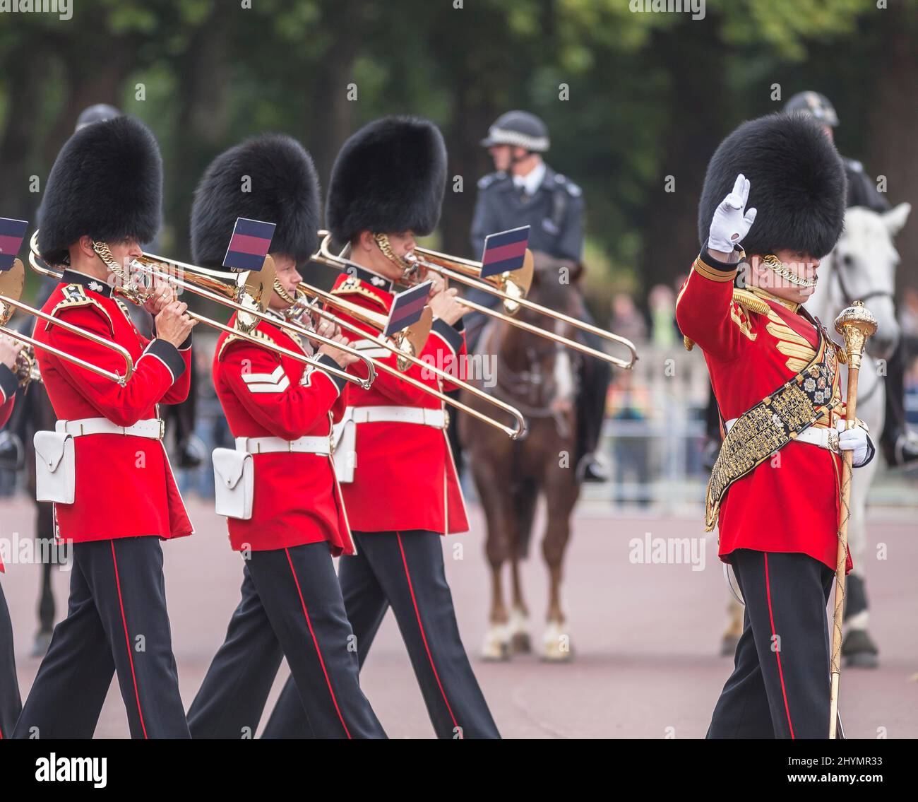 Changing of the Guard, Buckingham Palace, London, England, UK Stock Photo - Alamy