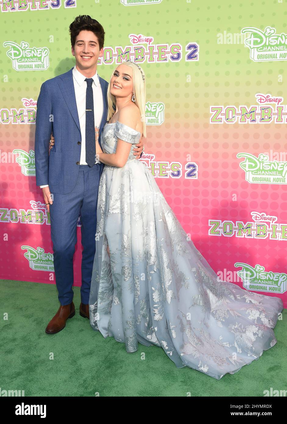 Milo Manheim and Meg Donnelly arriving to the Disney Channel Original ...