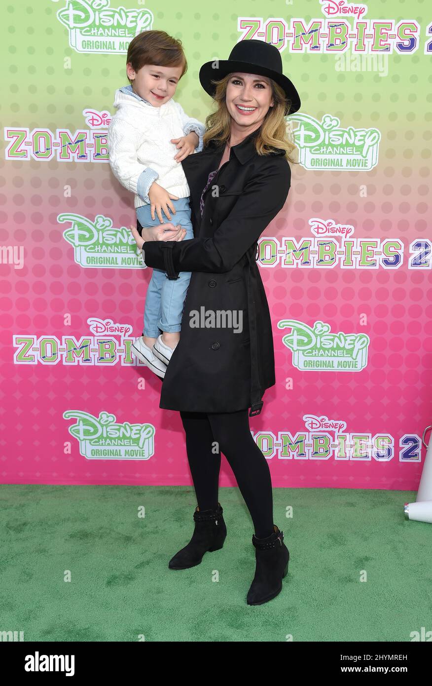 Ashley Jones and Hayden Joel Henricks arriving to the Disney Channel ...