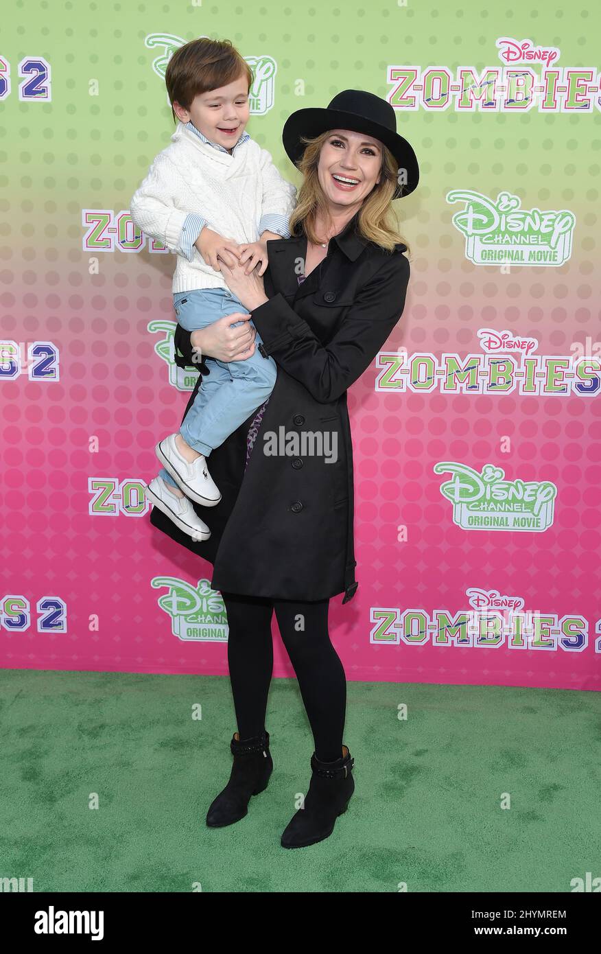 Ashley Jones and Hayden Joel Henricks arriving to the Disney Channel ...