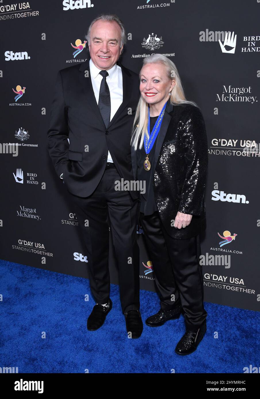 Jacki Weaver and Sean Taylor arriving to the G'Day USA 2020 at Beverly ...