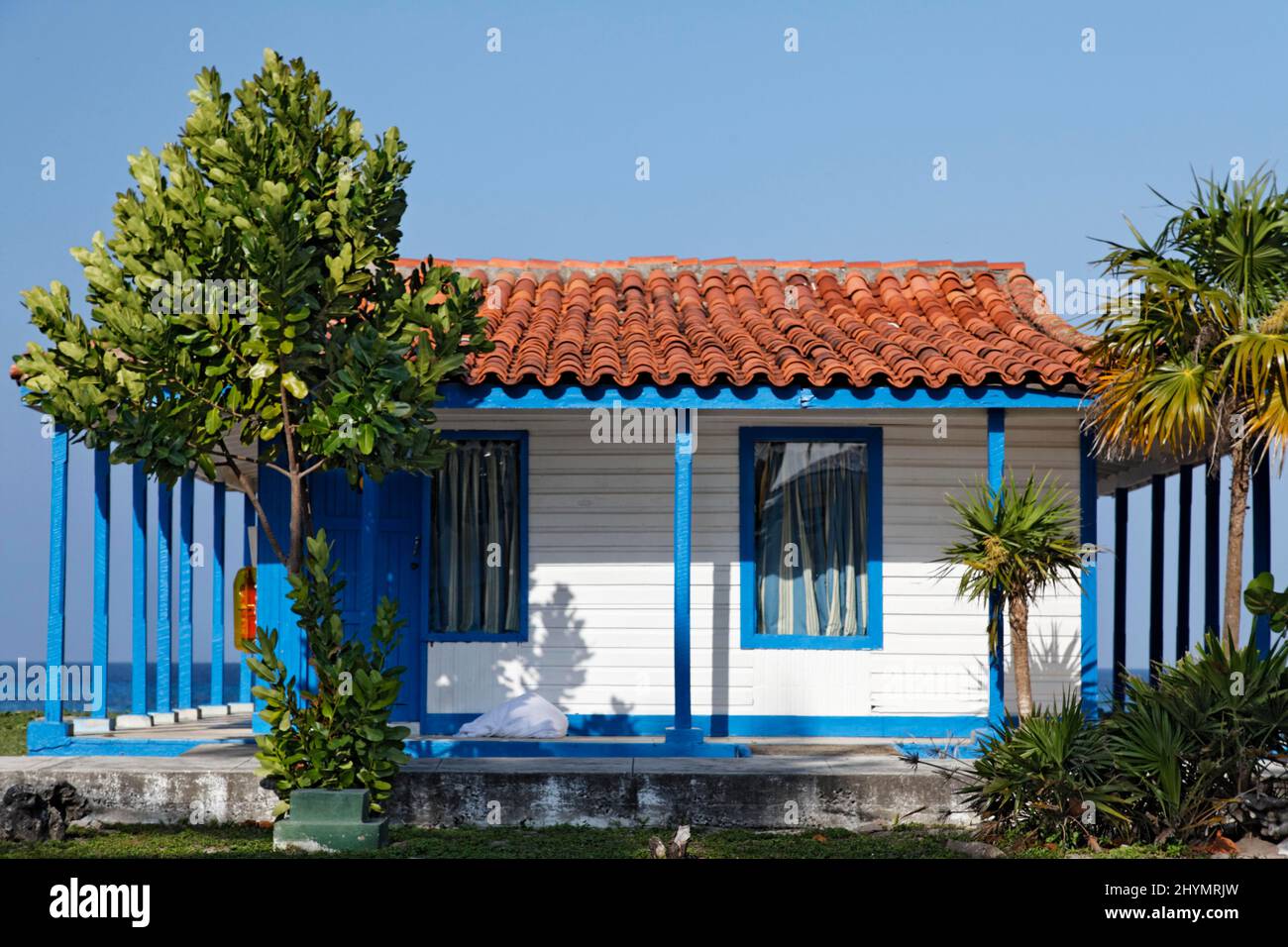 Bunglow, Trees, Sea, Hotel, Bungalow Resort, Maria la Gorda, Pinar del ...