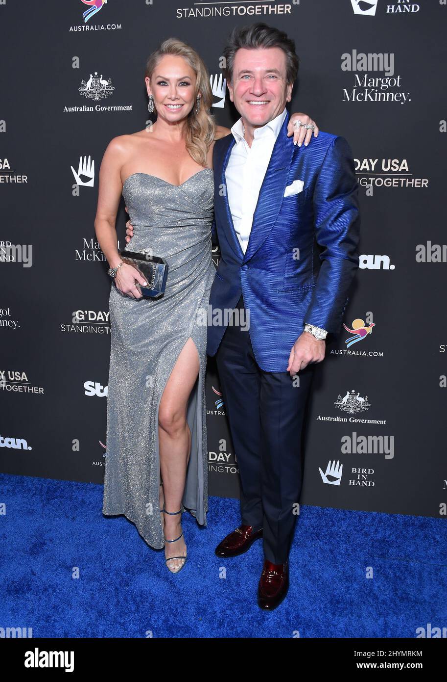 Kym Johnson and Robert Herjavec arriving to the G'Day USA 2020 at ...