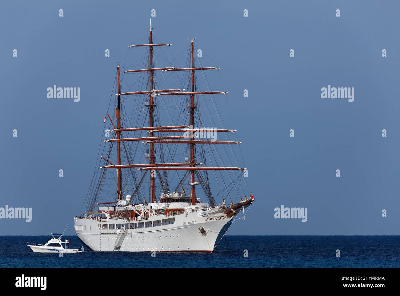 Tall ship, square sailer, three-master, cruiser and barque, Seacloud II ...