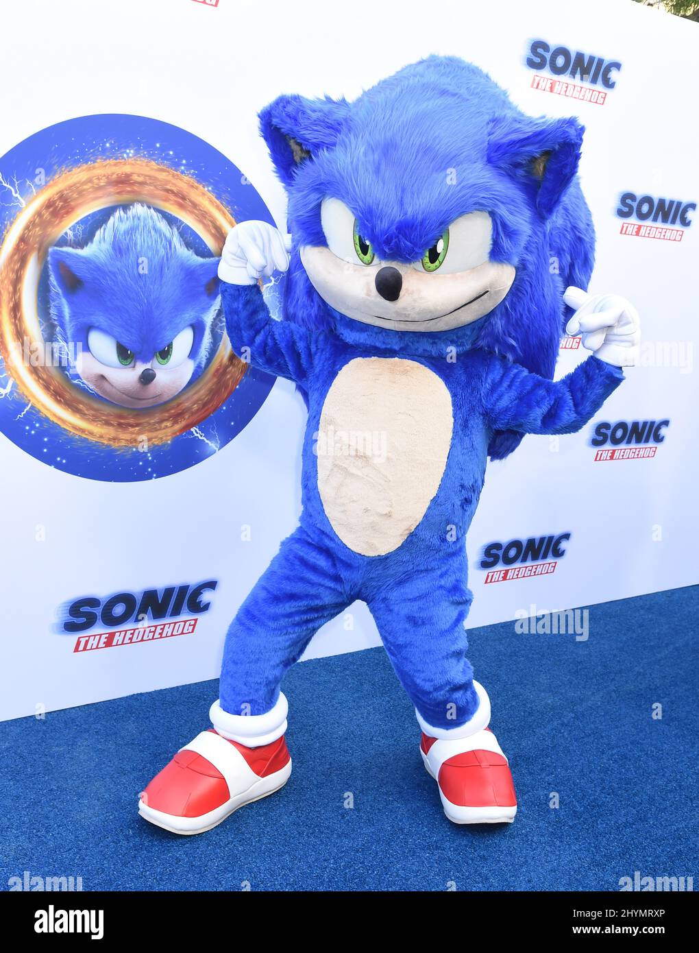 Sonic at the "Sonic The Hedgehog" Family Day Event held at Paramount ...