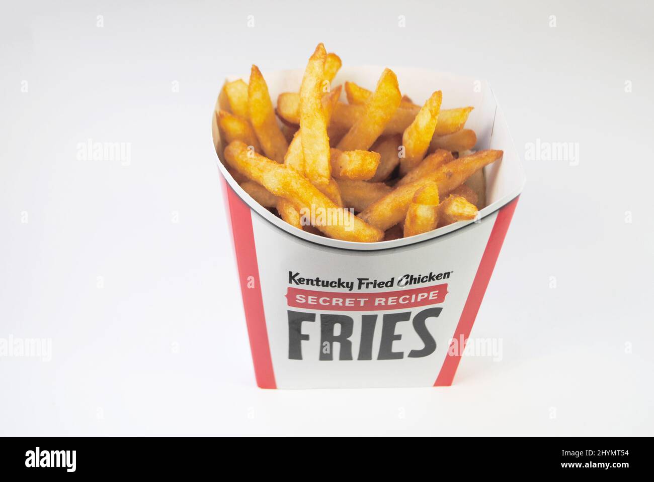 A Side of French Fries Isolated Stock Photo - Alamy