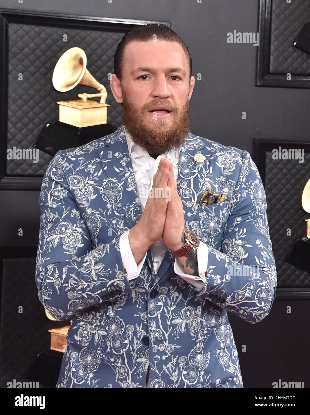Conor McGregor attending the 2020 GRAMMY Awards held at Staples Center ...