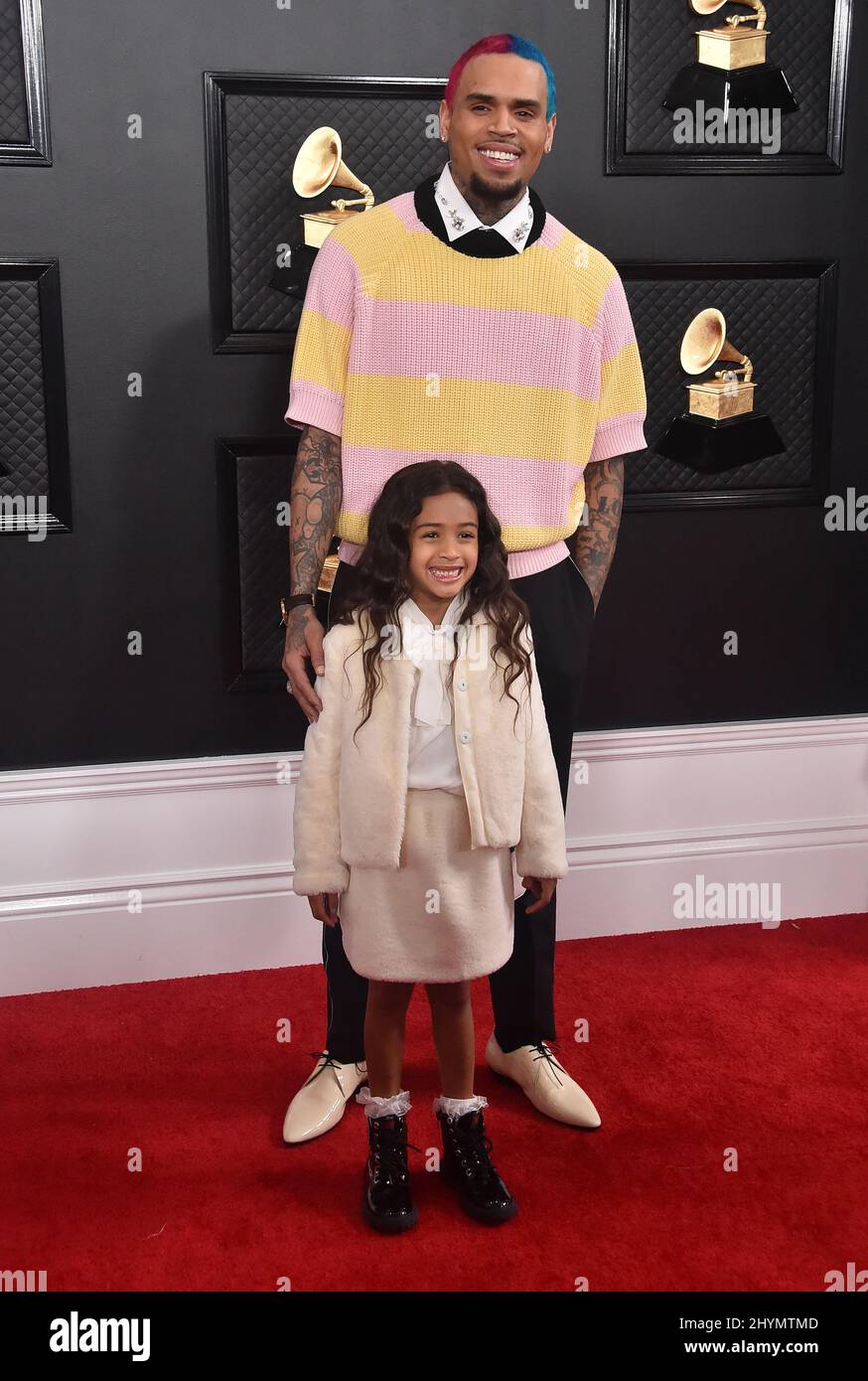 Chris Brown attending the 2020 GRAMMY Awards held at Staples Center in ...