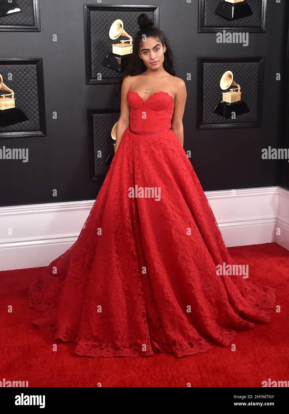 Jessie Reyez attending the 2020 GRAMMY Awards held at Staples Center in ...