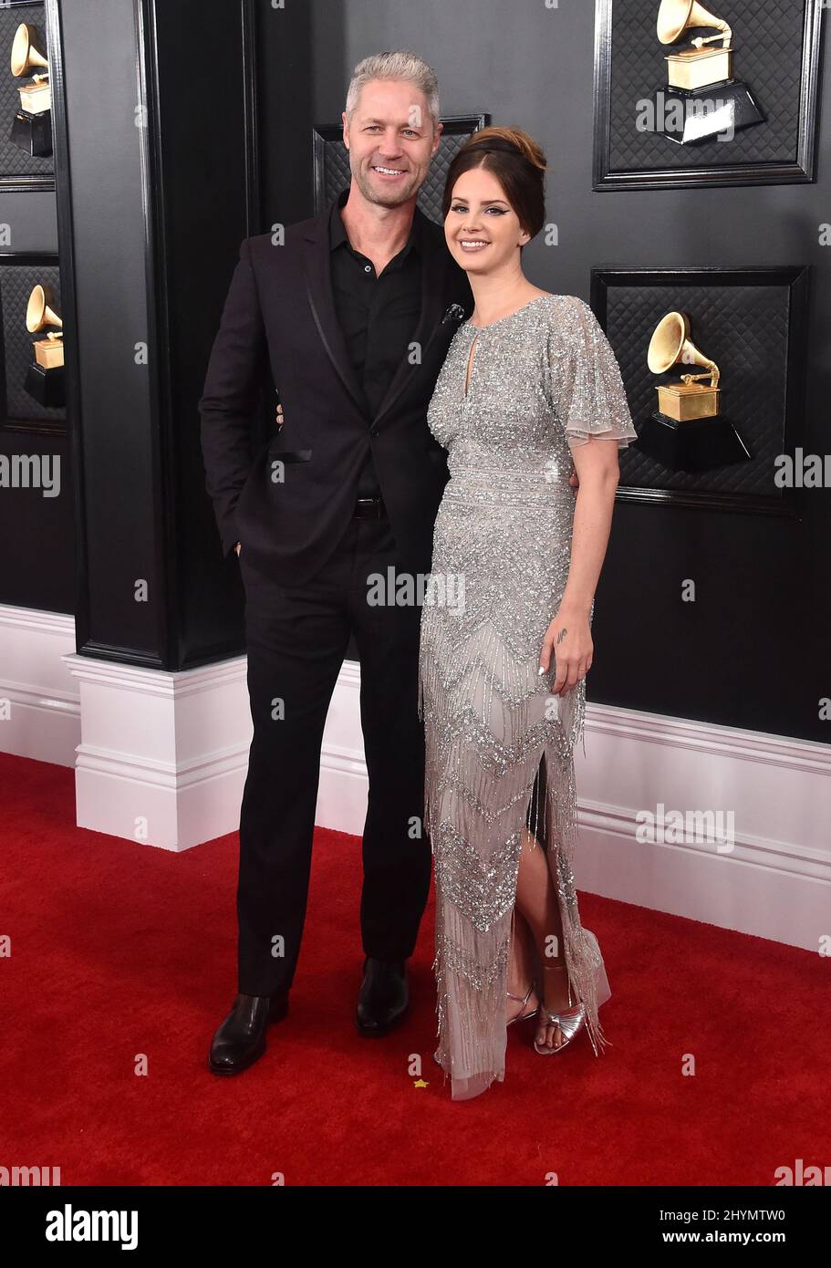 Lana Del Rey and Sean Larkin attending the 2020 GRAMMY Awards held at ...