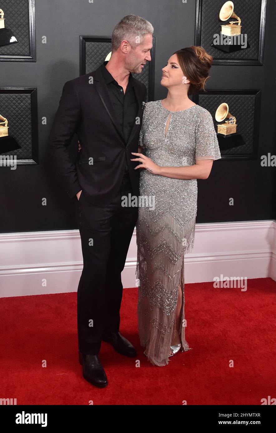 Lana Del Rey and Sean Larkin attending the 2020 GRAMMY Awards held at ...