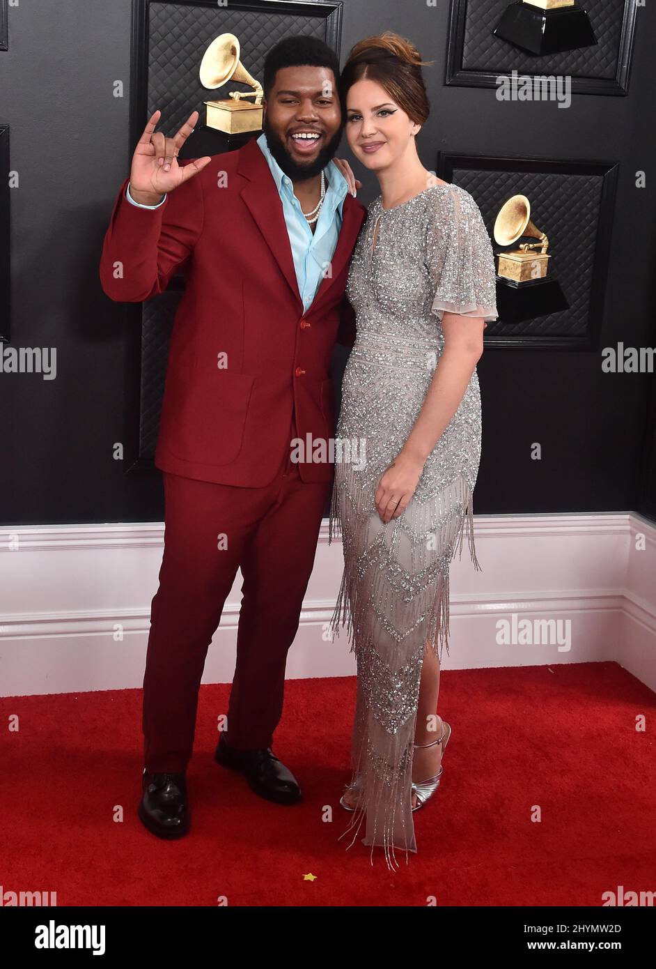 Khalid and Lana Del Rey attending the 2020 GRAMMY Awards held at ...