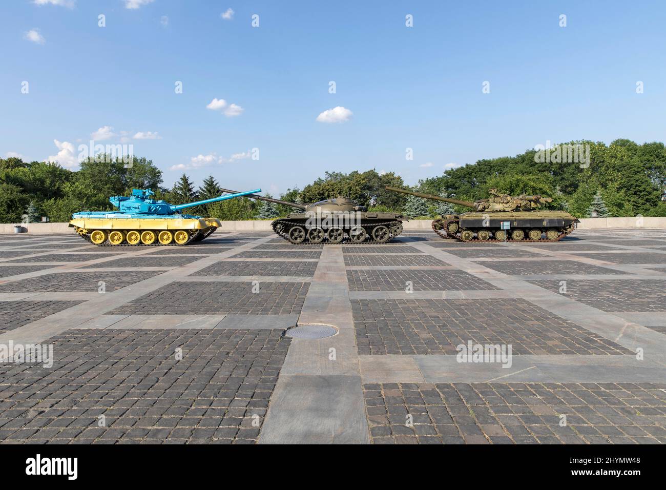 Ukrainian tanks in Kiev at the War Museum Stock Photo - Alamy