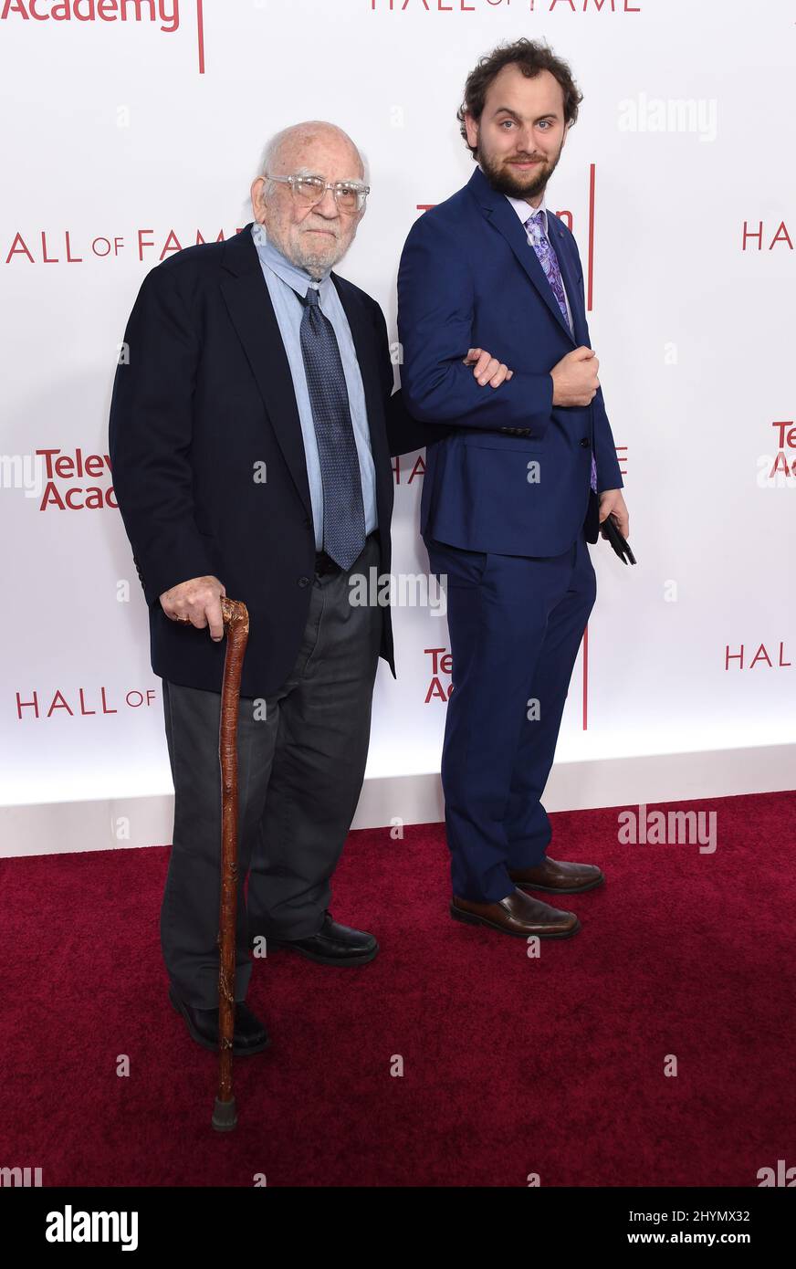 Ed Asner and Zander Edelman at the 25th Television Academy Hall of Fame ...