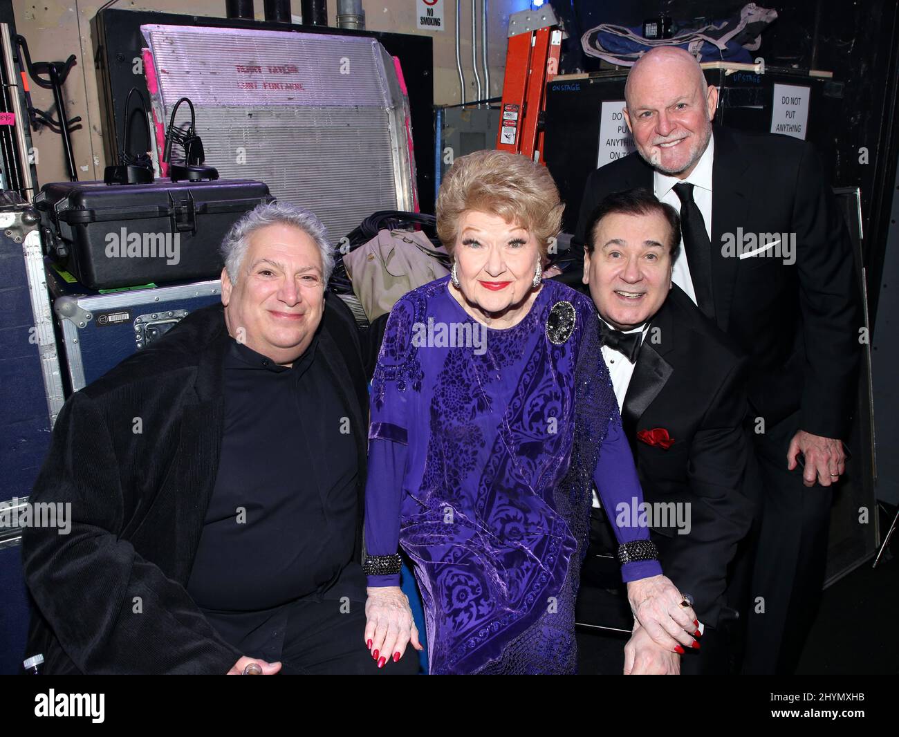 Harvey Fierstein, Marilyn Maye, Lee Roy Reams & Ron Raines backstage at ...