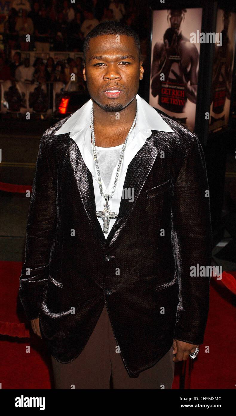 Curtis '50 Cent' Jackson attends the 'Get Rich Or Die Tryin' World Premiere in Hollywood ...