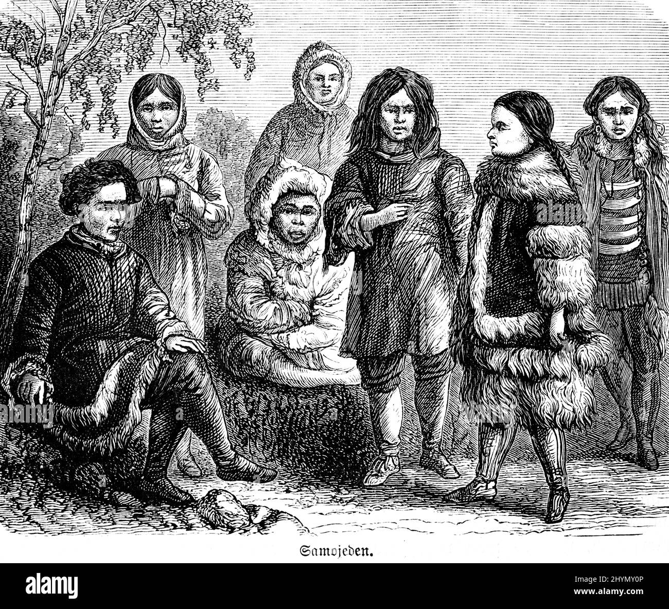 Samoyed, north, indigenous people, Russia, clothing, fur, cold, men ...
