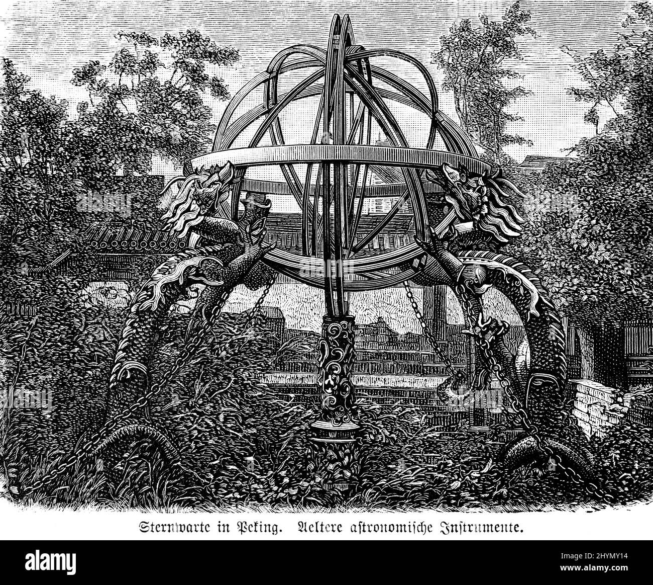 Observatory, instruments, equator, longitude, park, dragon ...