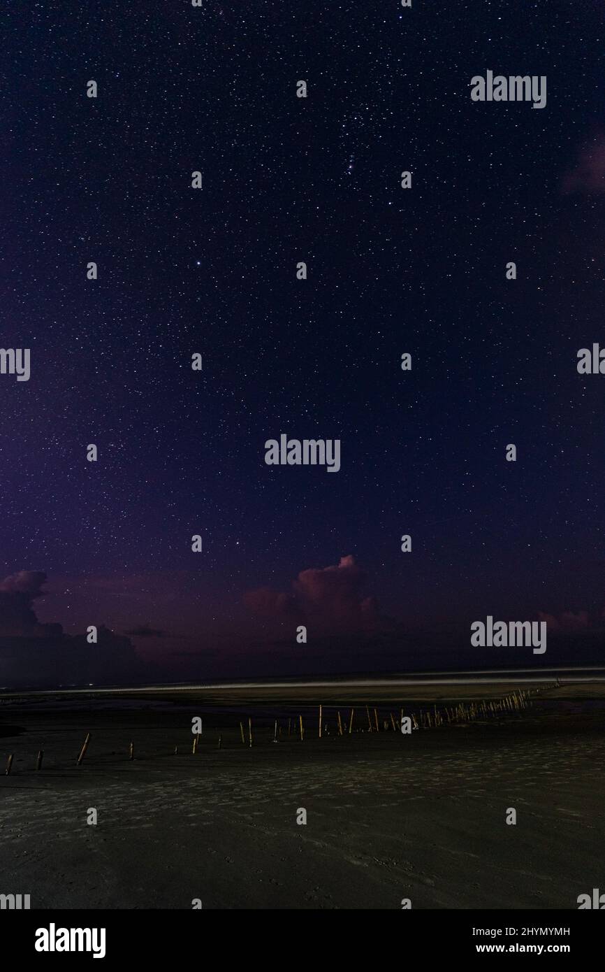 Midnight starry sky taken at Cox Bazaar, Bangladesh Stock Photo - Alamy