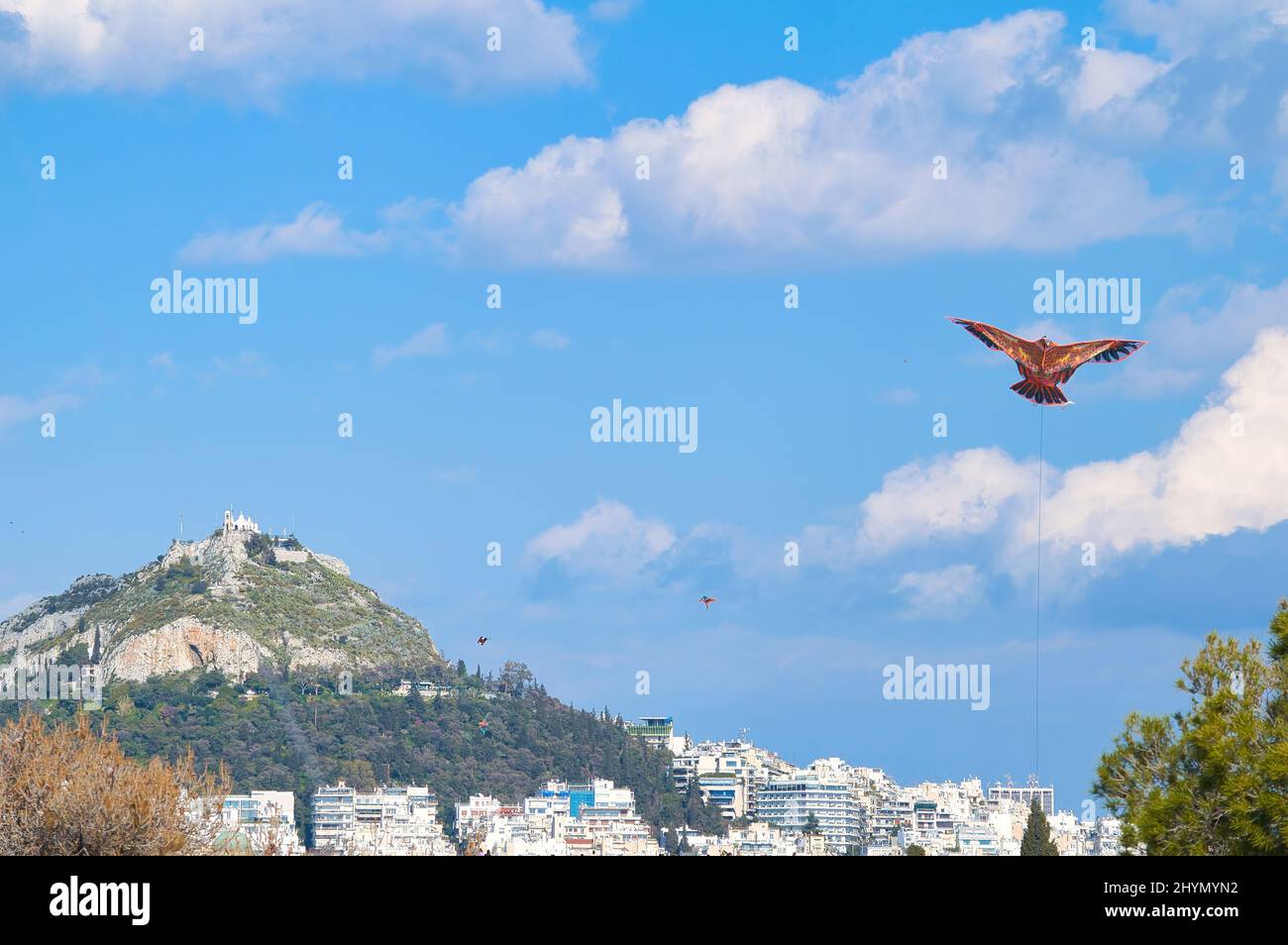 Kites over the Acropolis, Athens, Greece Stock Photo - Alamy