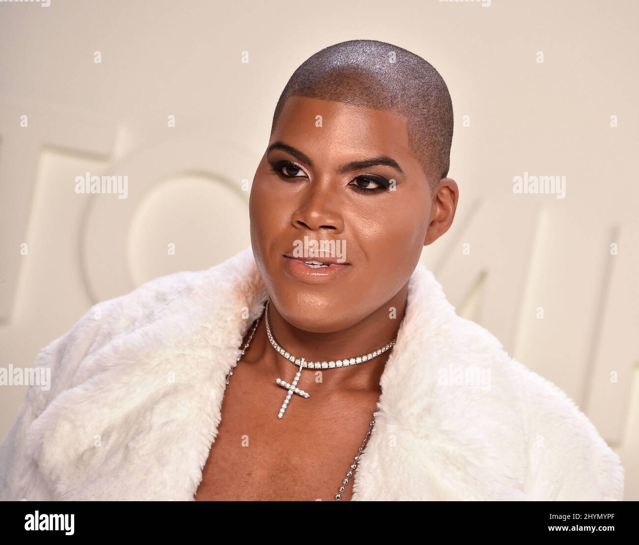 EJ Johnson at the Tom Ford AW20 show held at Milk Studios on February 7 ...