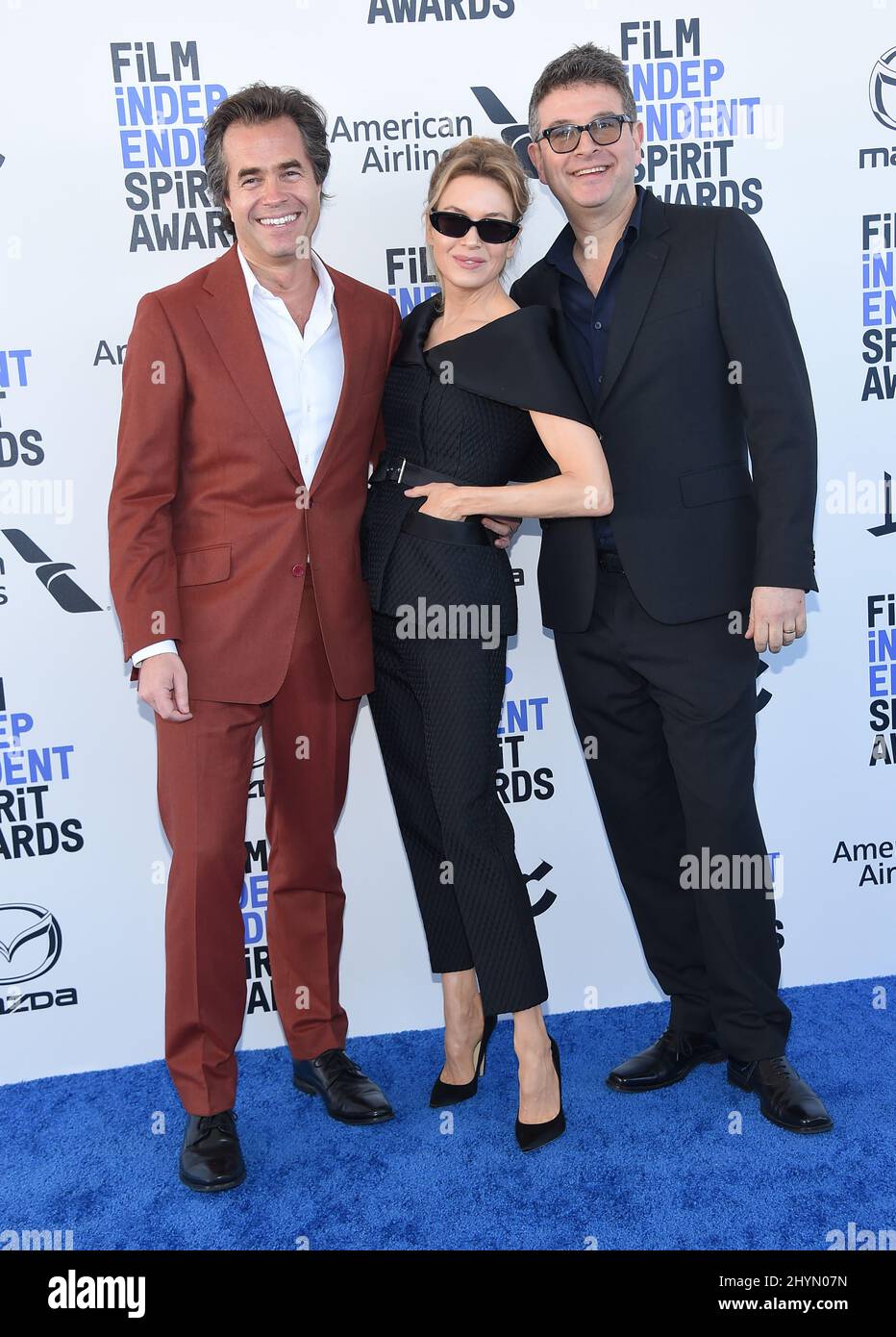 Rupert Goold, Renee Zellweger and Tom Edge at the 2020 Film Independent ...