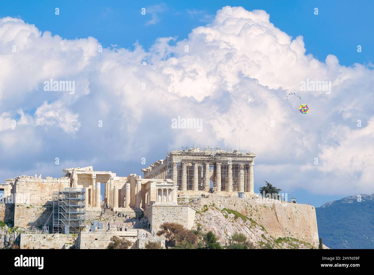 Kites over the Acropolis, Athens, Greece Stock Photo - Alamy