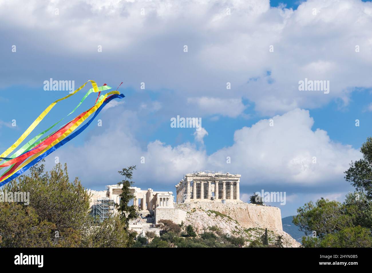 Kites over the Acropolis, Athens, Greece Stock Photo - Alamy