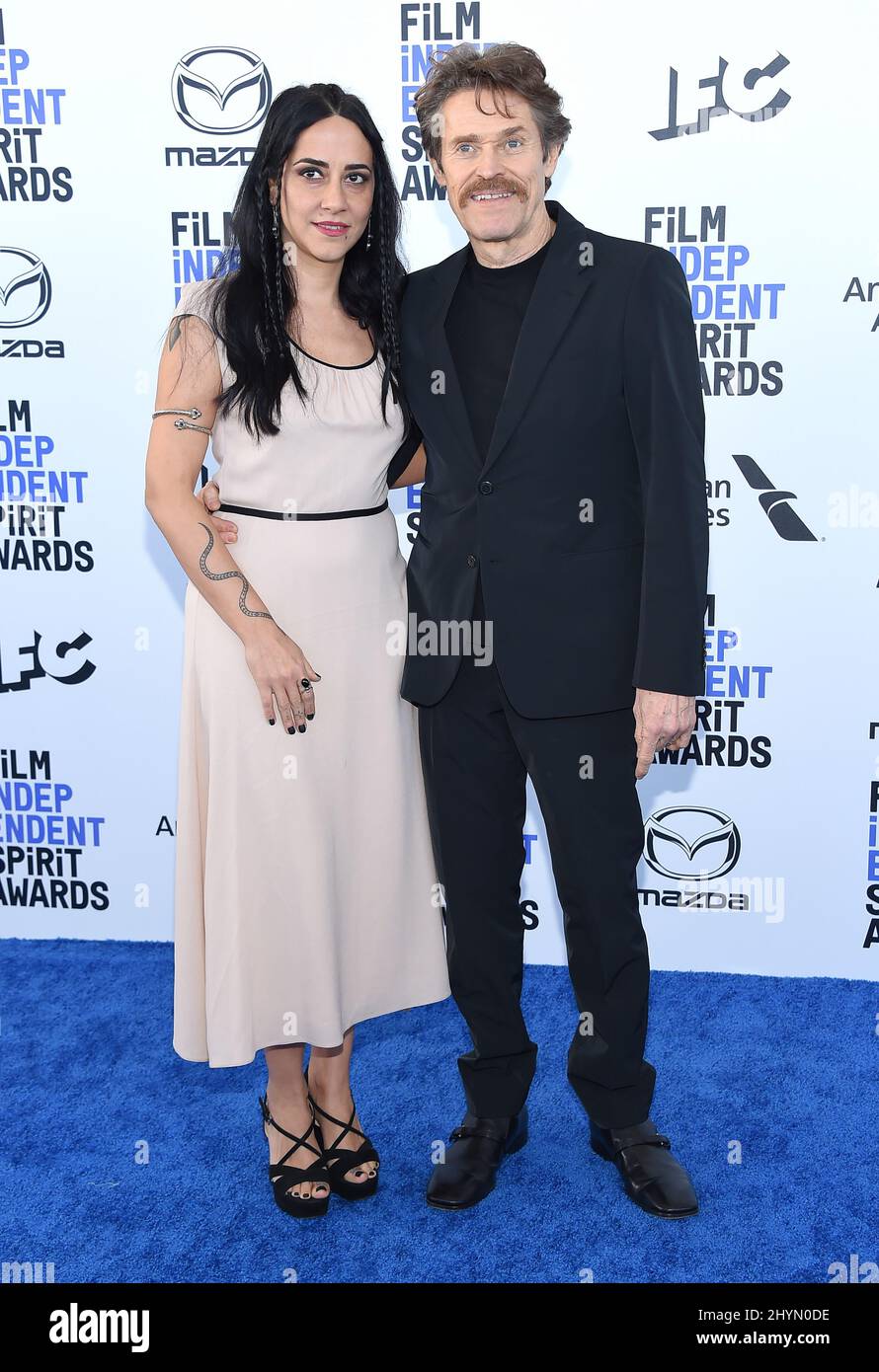 Giada Colagrande and Willem Dafoe at the 2020 Film Independent Spirit ...
