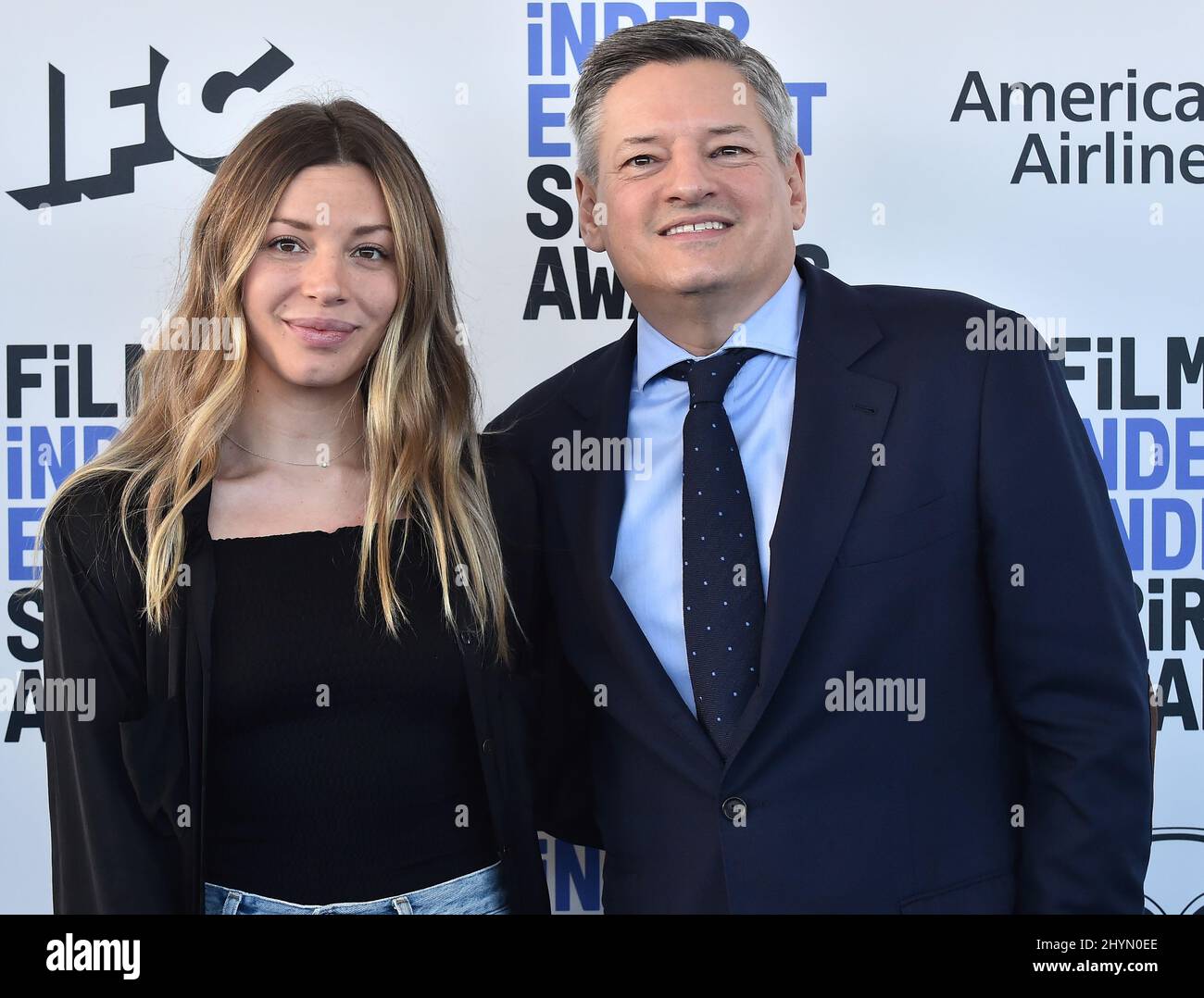 Sarah Sarandos and Ted Sarandos at the 2020 Film Independent Spirit ...
