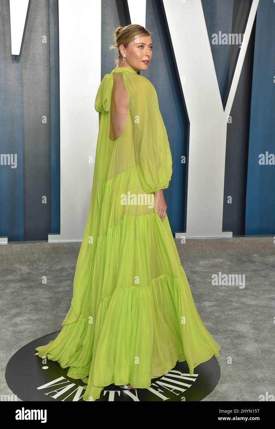 Maria Sharapova at the Vanity Fair Oscar Party 2020 held at the Wallis ...