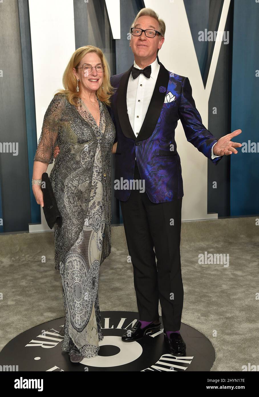Paul Feig and Laurie Karon at the Vanity Fair Oscar Party 2020 held at ...