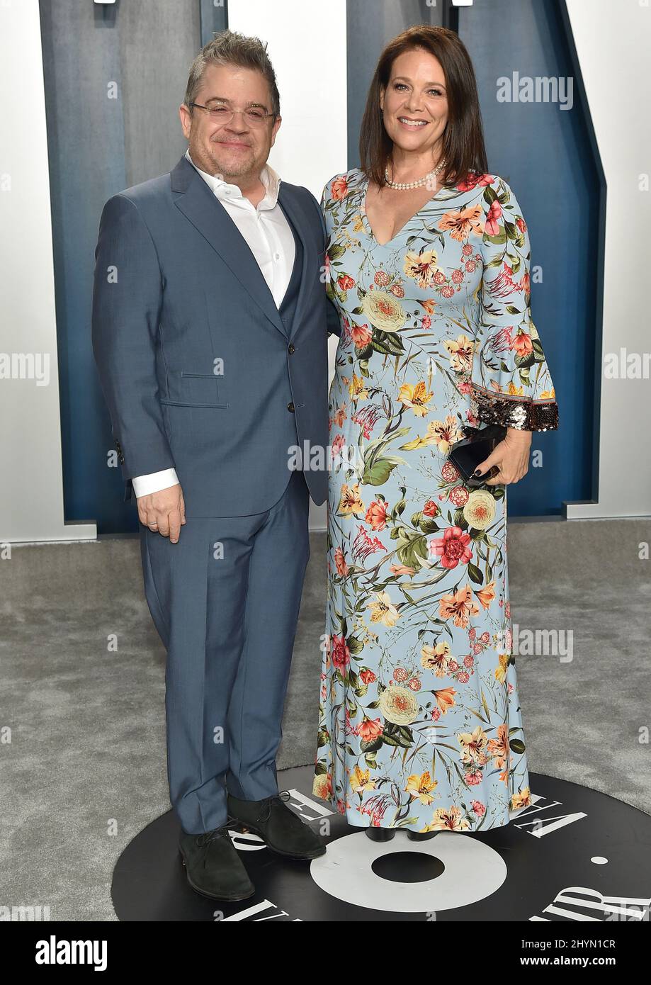 Patton Oswalt and Meredith Salenger at the Vanity Fair Oscar Party 2020 ...