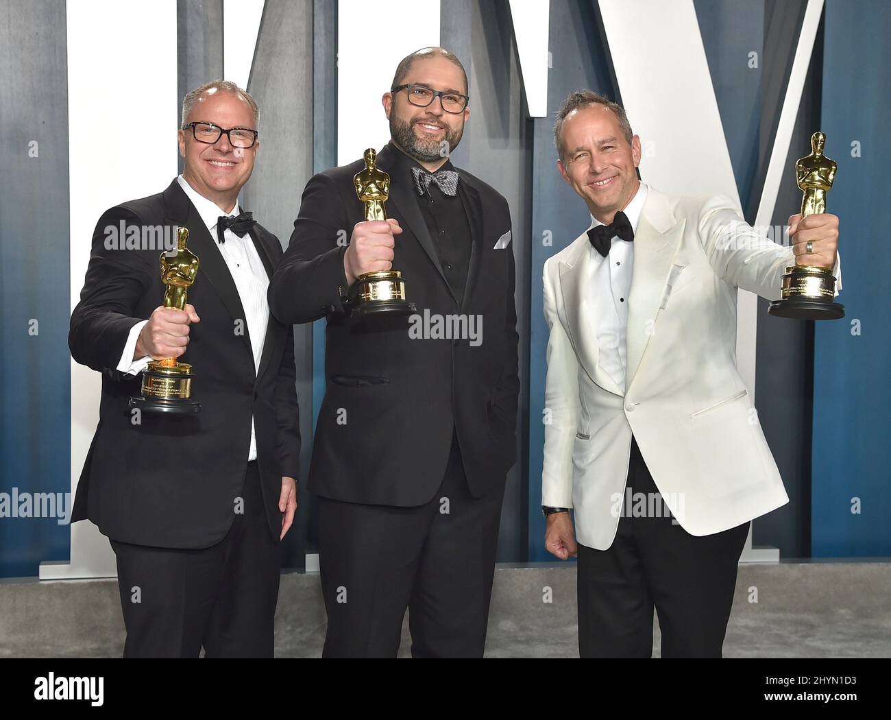 Dominic Tuohy, Guillaume Rocheron, Greg Butler at the Vanity Fair Oscar ...